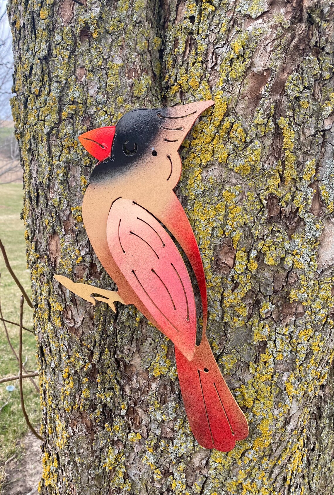 Metal Male and Female Hanging Cardinals - Etsy