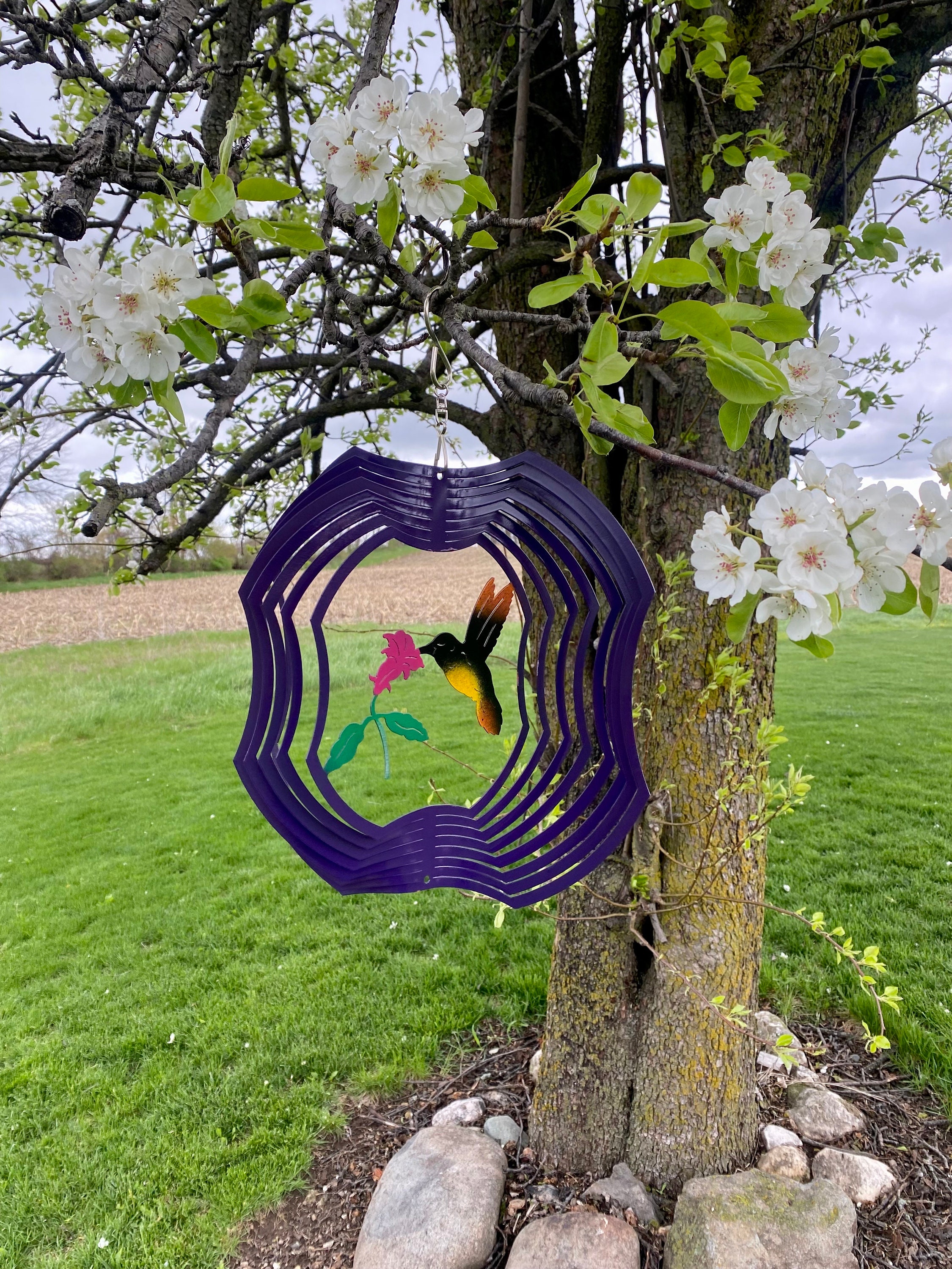Metal Hummingbird Wind Spinner/ Metal Wind Spinner/ Metal Hummingbird ...