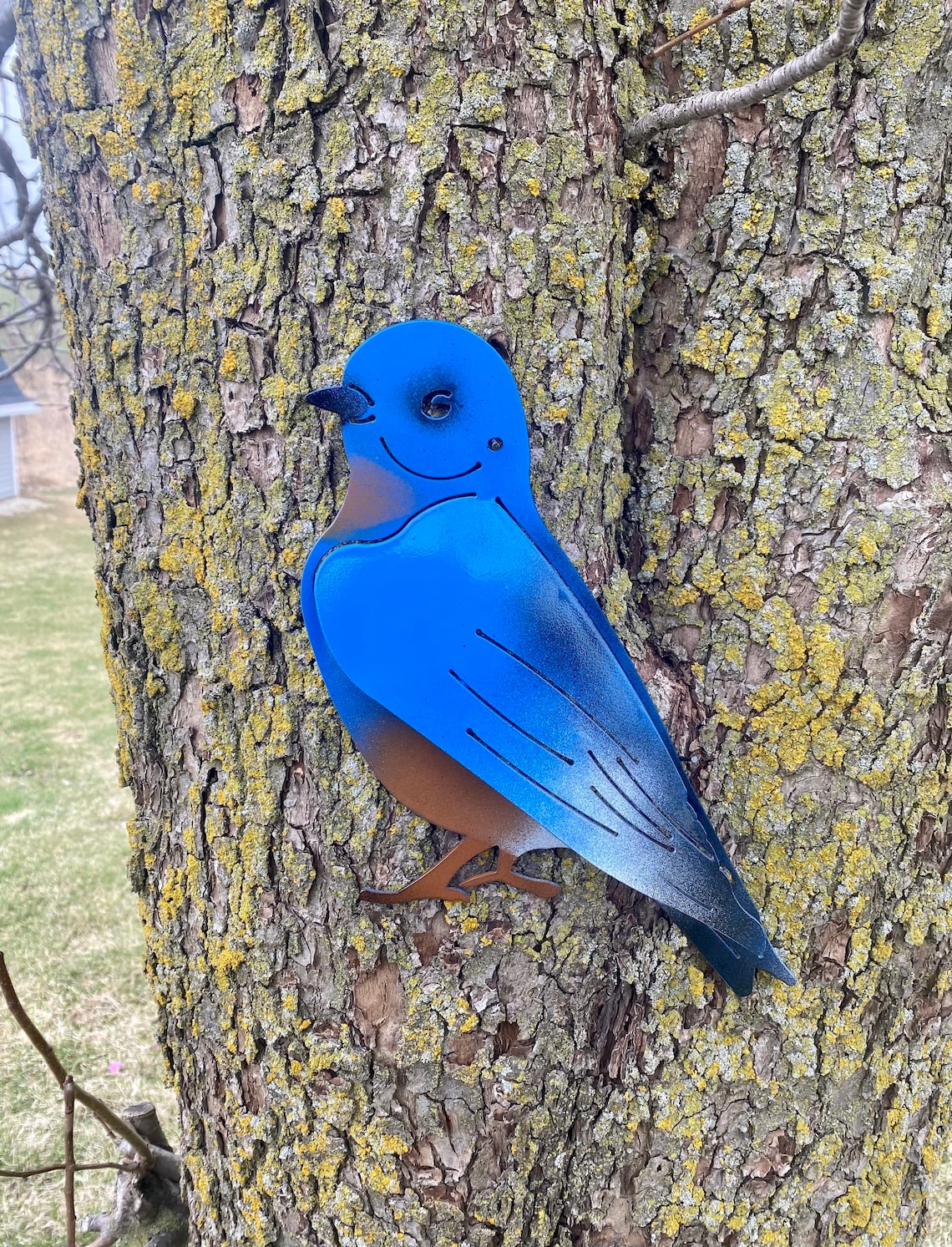 Metal Hanging Bluebird - Etsy
