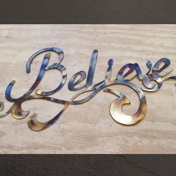 Believe Sign - Etsy