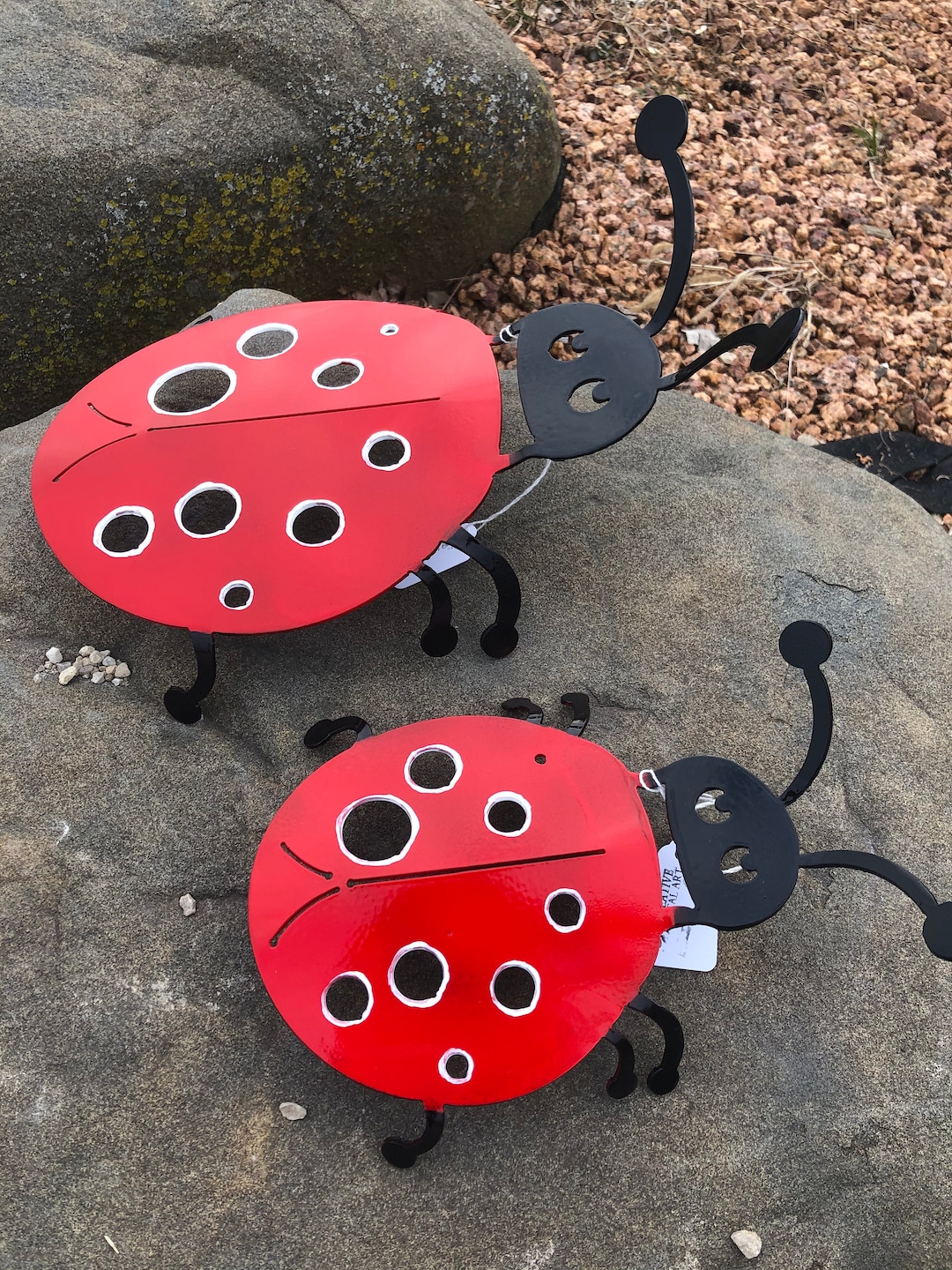 Metal Ladybugs, Outdoor Ladybug Decoration, Lady Bug Garden Decoration ...