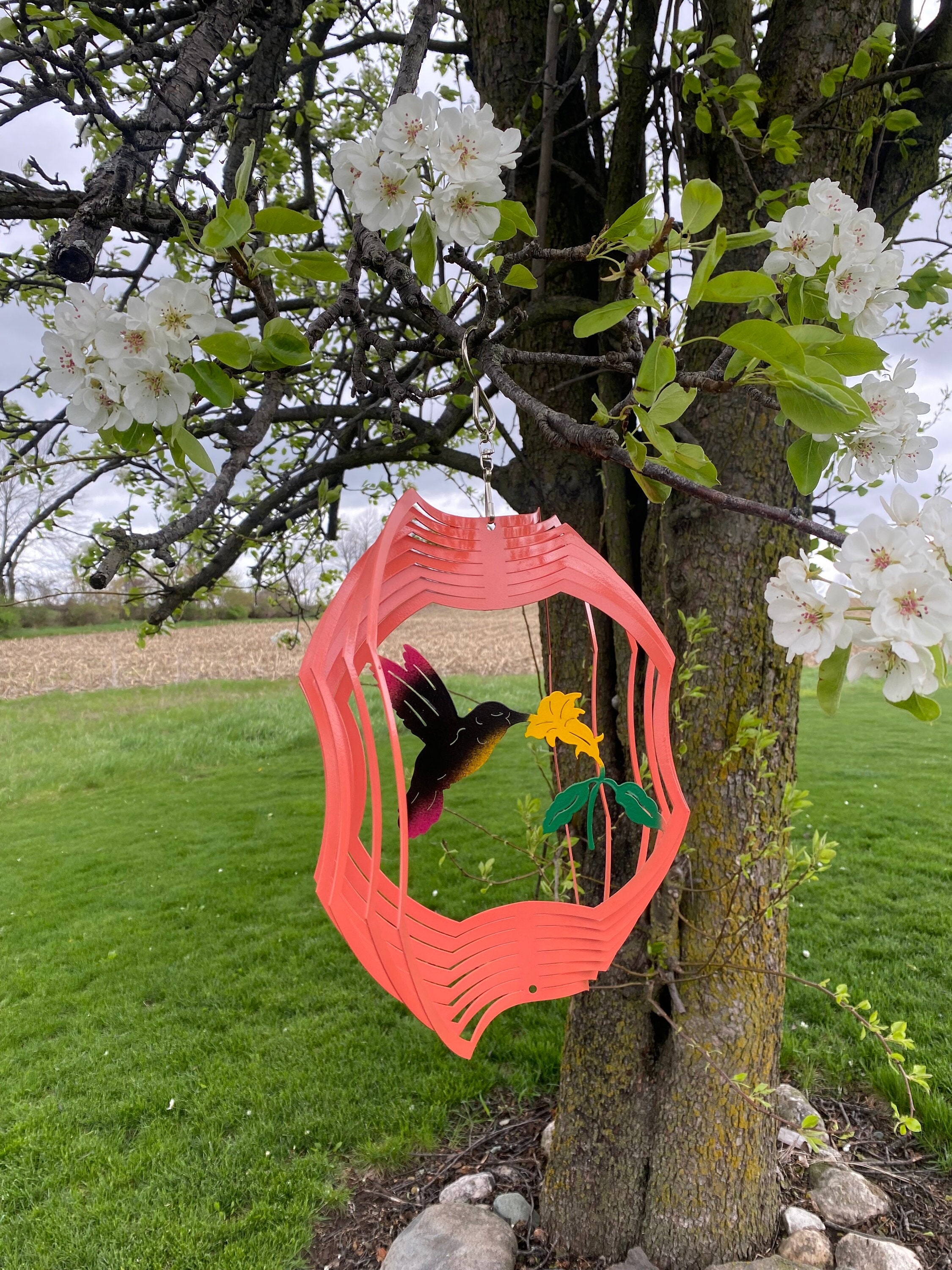 Metal Hummingbird Wind Spinner/ Metal Wind Spinner/ Metal Hummingbird ...