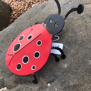 Metal Ladybugs, Outdoor Ladybug Decoration, Lady Bug Garden Decoration ...