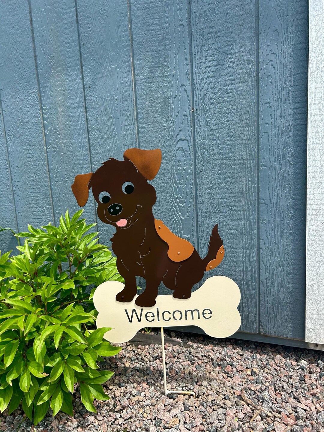 Metal Dog Welcome Sign/ Pet Welcome Sign/ Outdoor Dog Welcome Sign - Etsy