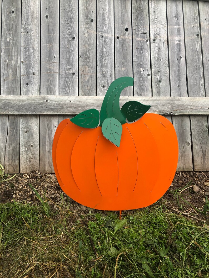 Large Metal Pumpkin | Etsy