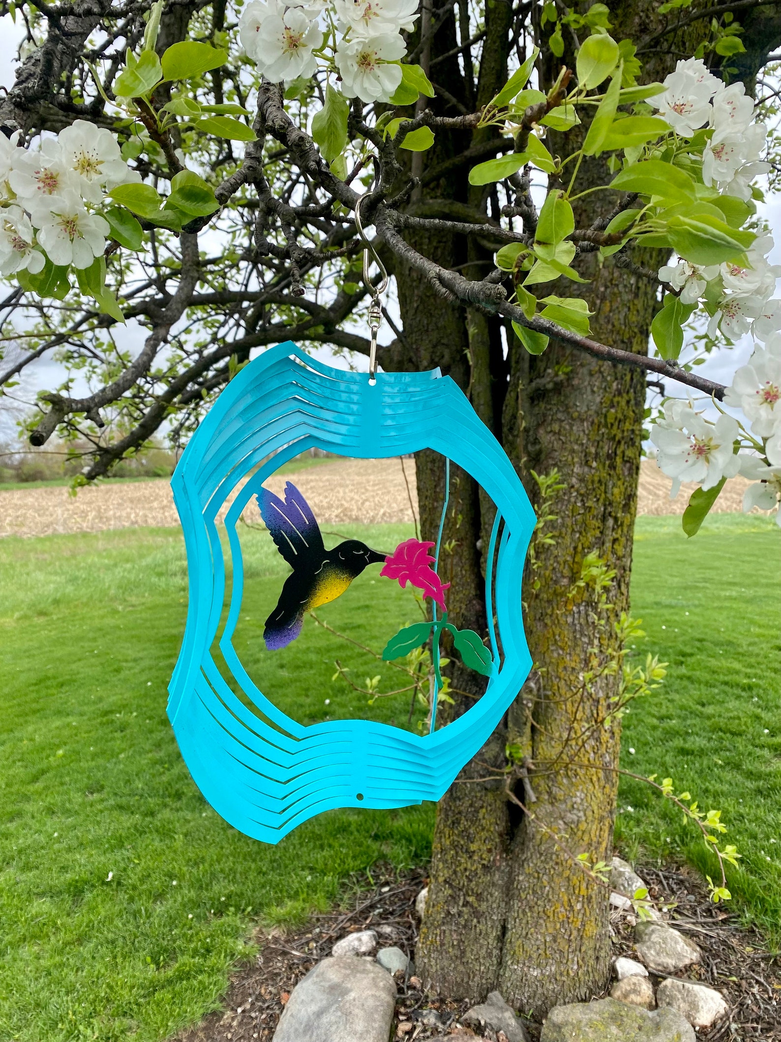 Metal Hummingbird Wind Spinner/ Metal Wind Spinner/ Metal Hummingbird ...