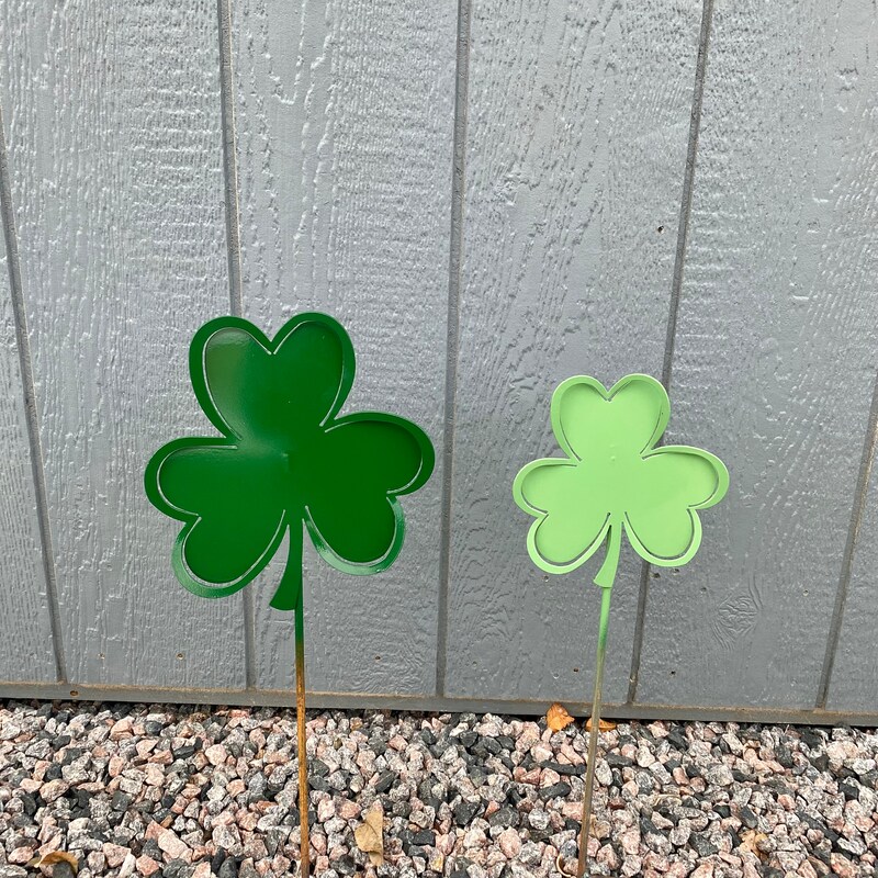 Metal Shamrocks Yard - Etsy