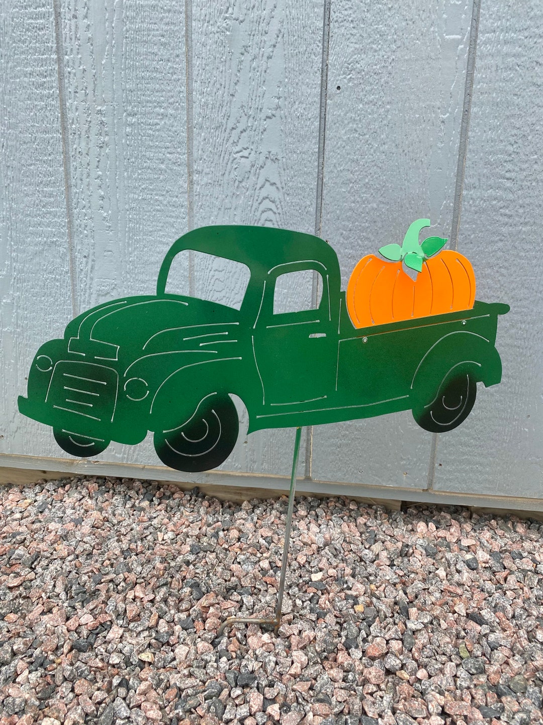 Metal Truck With Pumpkin, Rustic Truck Decoration, Fall Truck ...