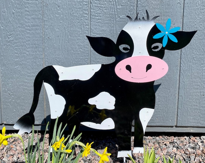 Milk Cow/goat Metal/yard Art Re-used, Re-purposed, Up-cycled - Etsy
