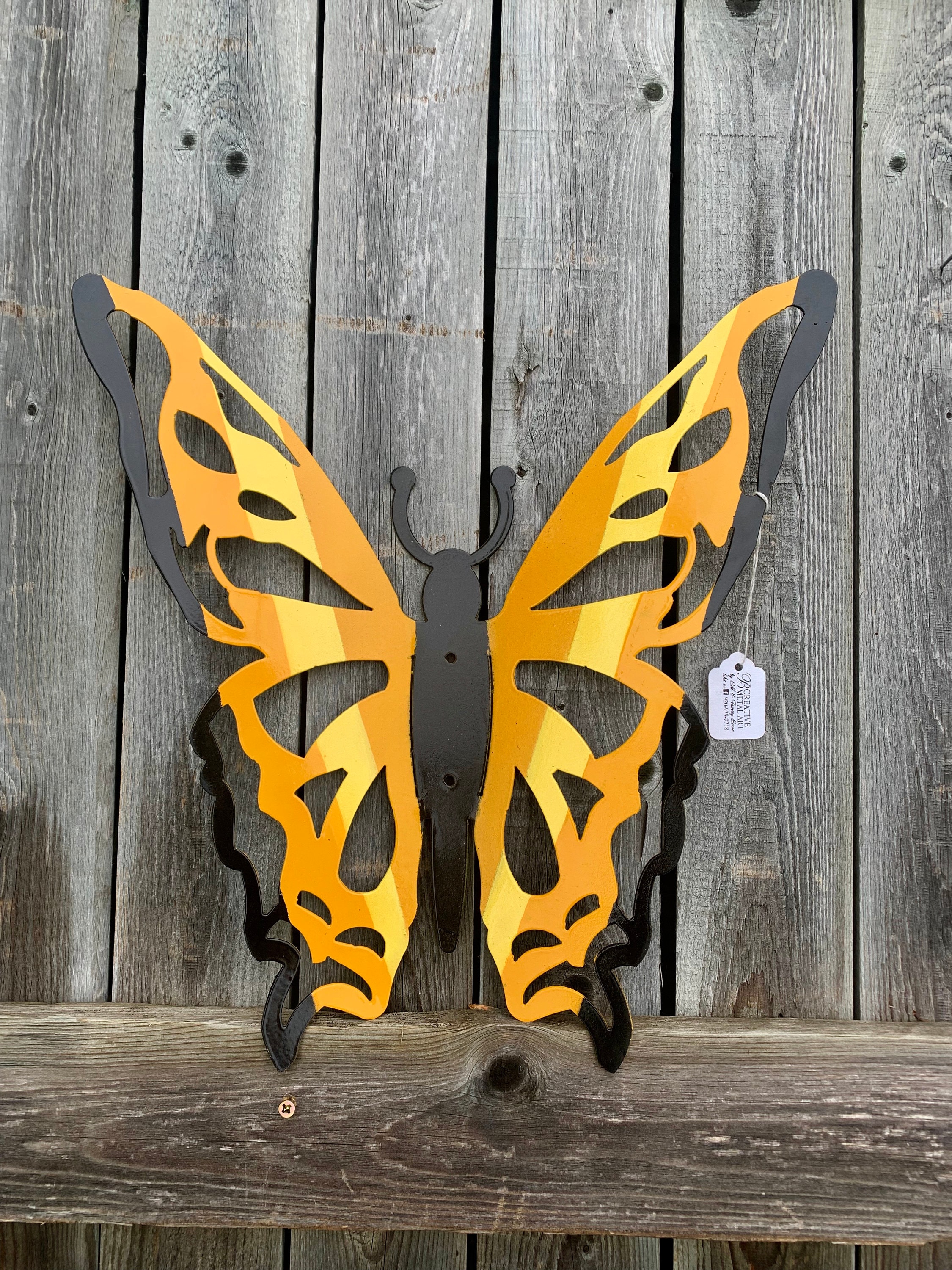 Metal Hanging Butterfly - Etsy