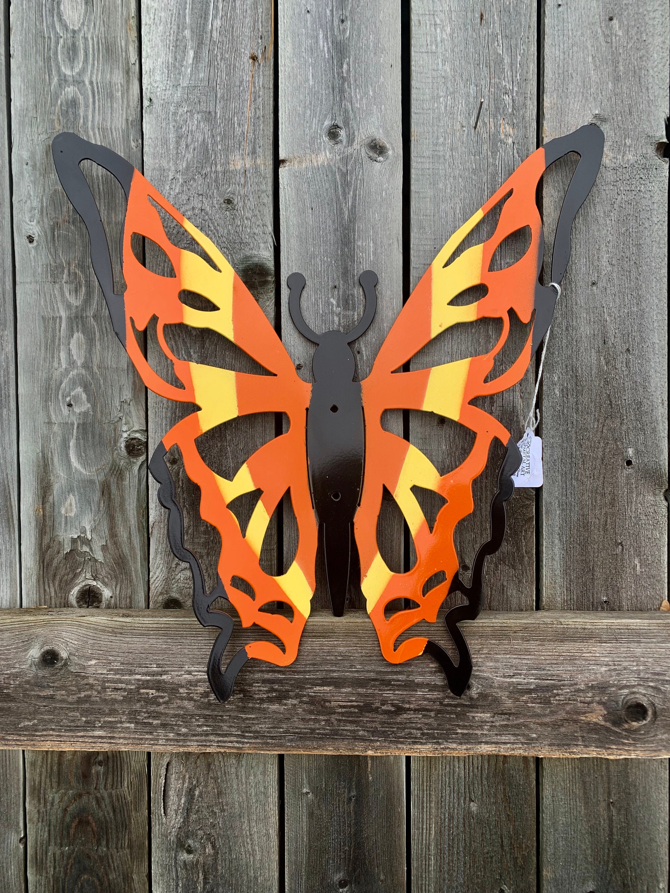 Metal Hanging Butterfly - Etsy