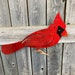 Metal Hanging Cardinal, Cardinal Garden Decor/ Metal Cardinal for ...