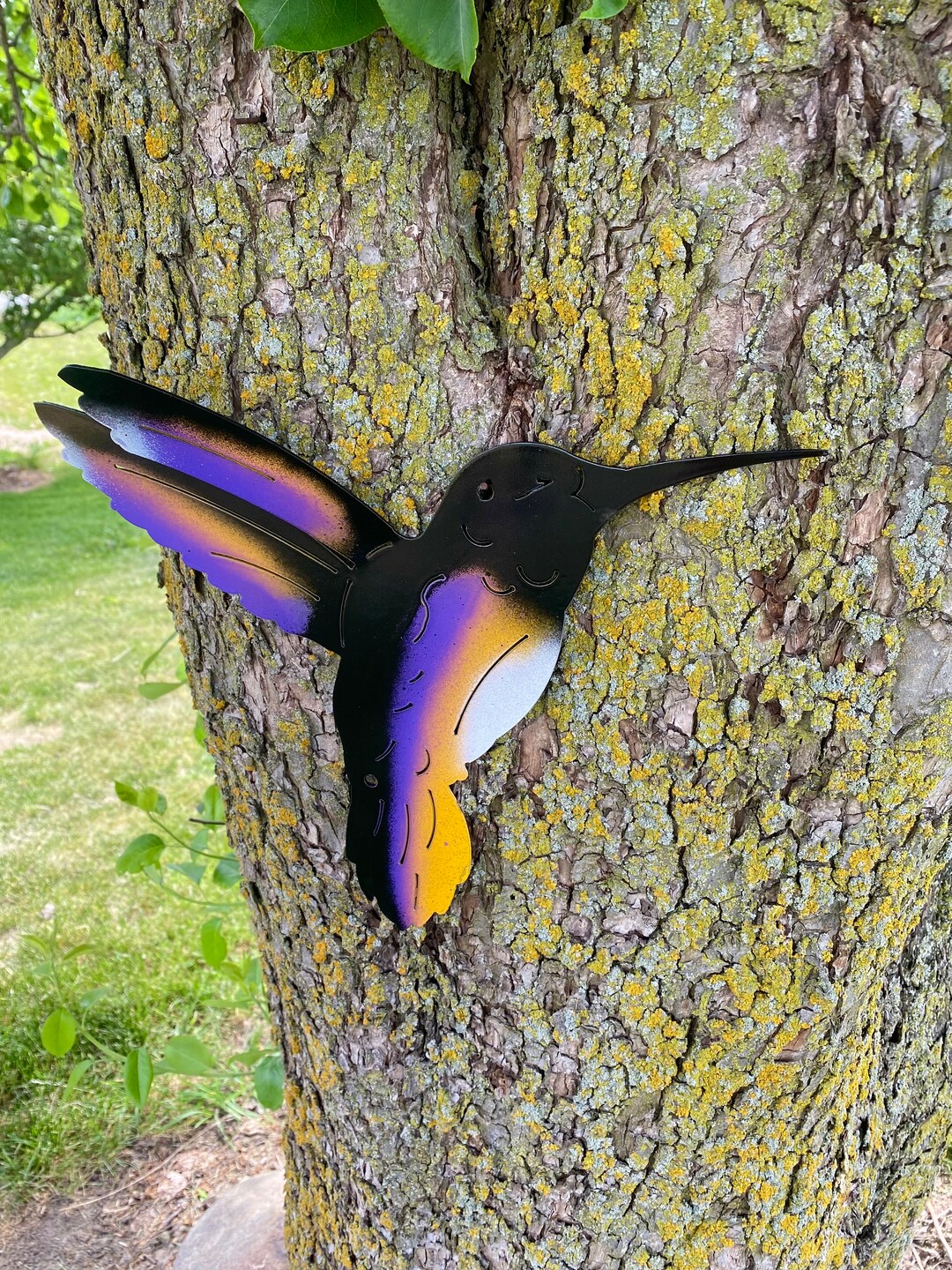 Hanging Hummingbird Metal Art/ Hummingbird Decoration/ Hummingbird Wall ...