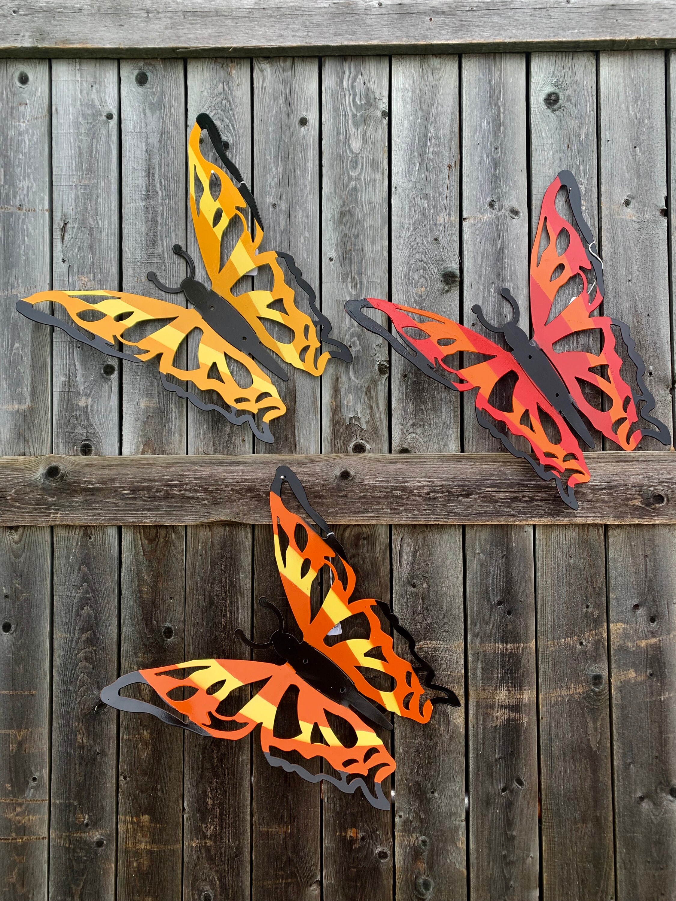 Metal Hanging Butterfly - Etsy