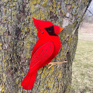 Metal Male and Female Hanging Cardinals, Cardinal Memorial, Outdoor ...