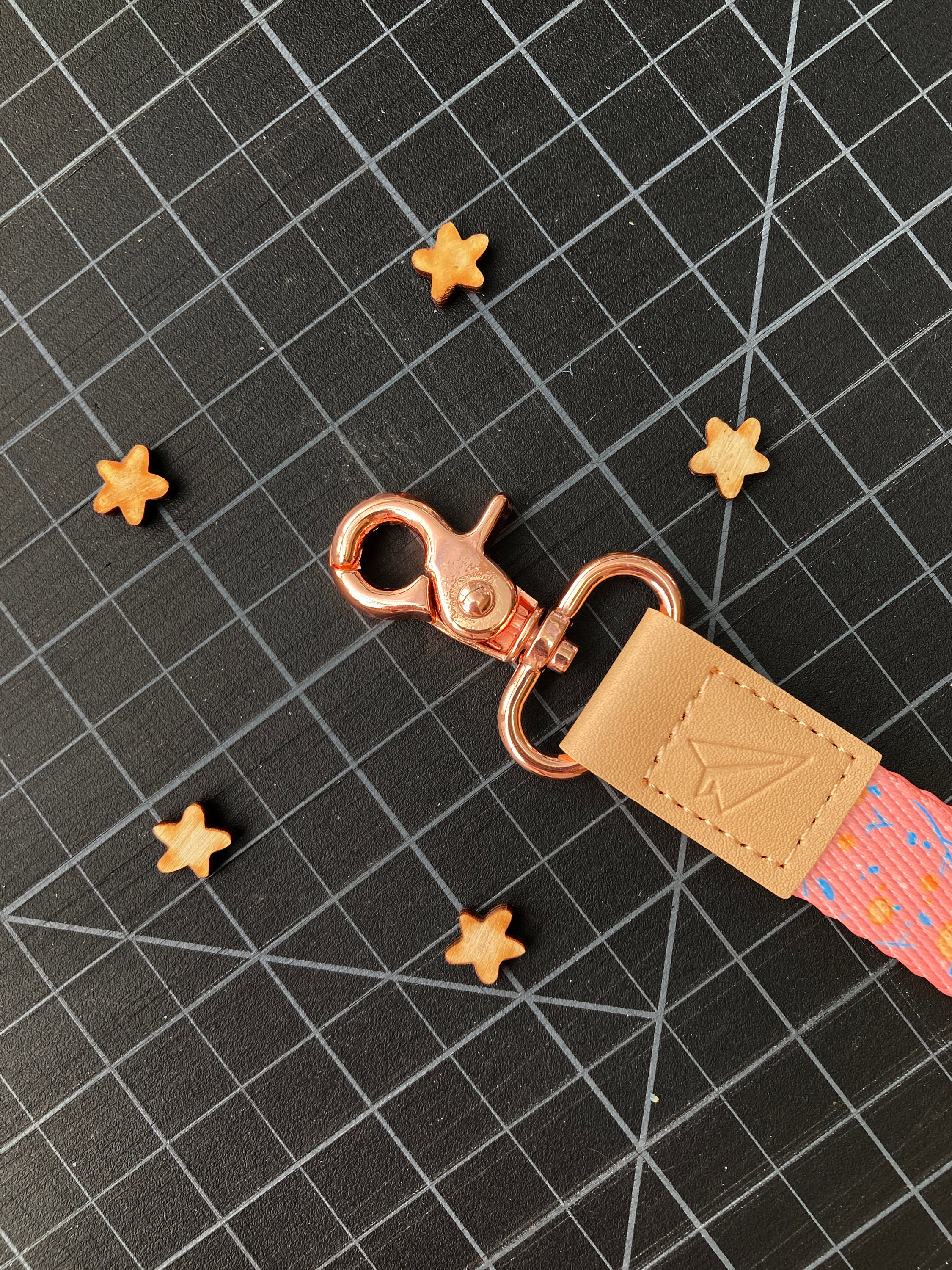 Pink Lemon Lanyard With Rose Gold Clasp - Etsy