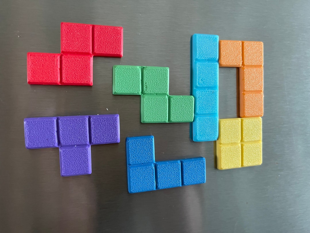 Tetris Refrigerator Magnets - Fun Game & Fun Magnets - Etsy