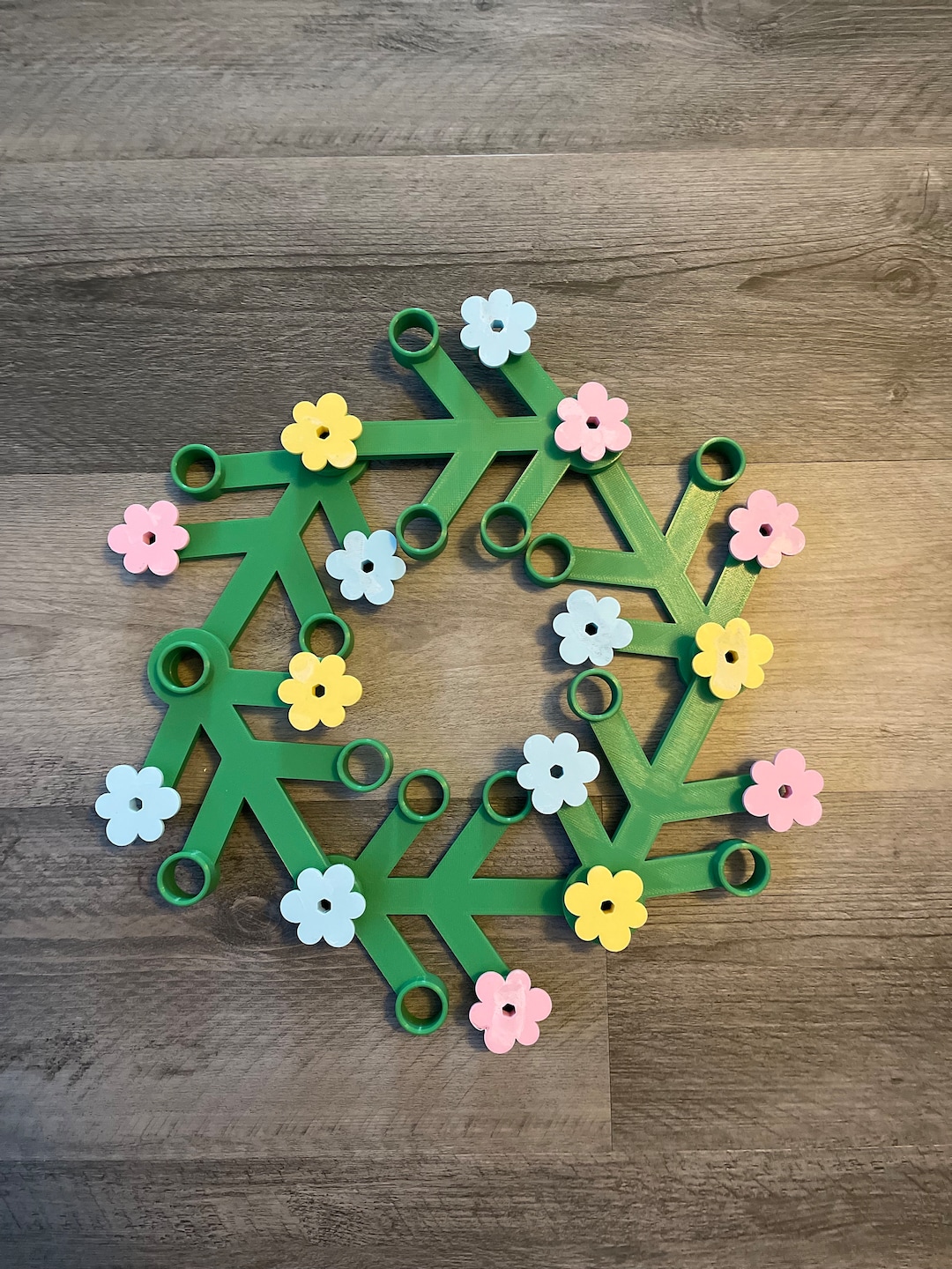 Giant Lego Style Wreath Spring Easter Etsy