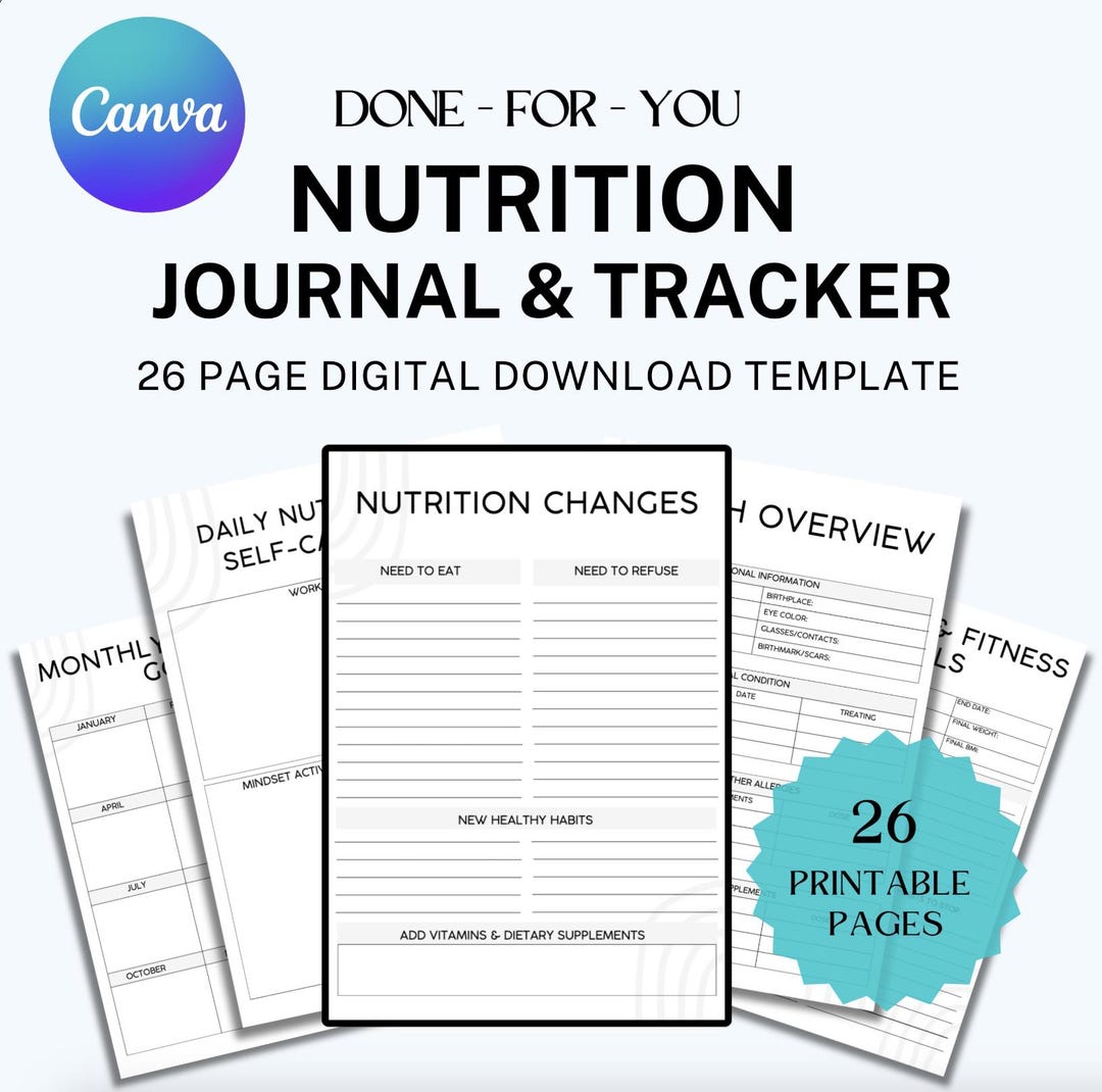 25+ Nutrition Handout Templates for Health and Fitness, Printable ...