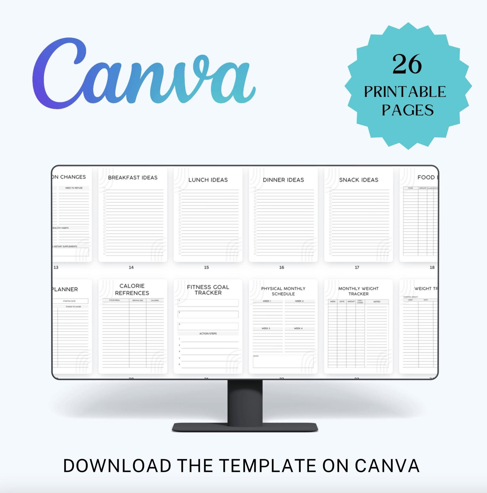 25+ Nutrition Handout Templates for Health and Fitness, Printable ...