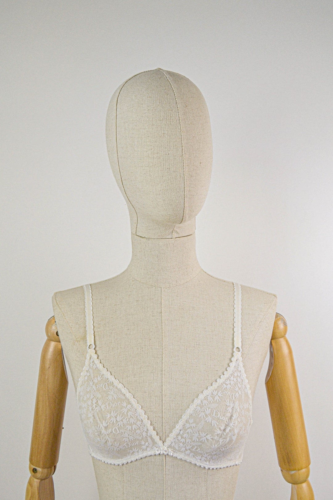 MONOGRAM - 1980s Vintage Monogram Christian Dior Triangle Bra - Size ...
