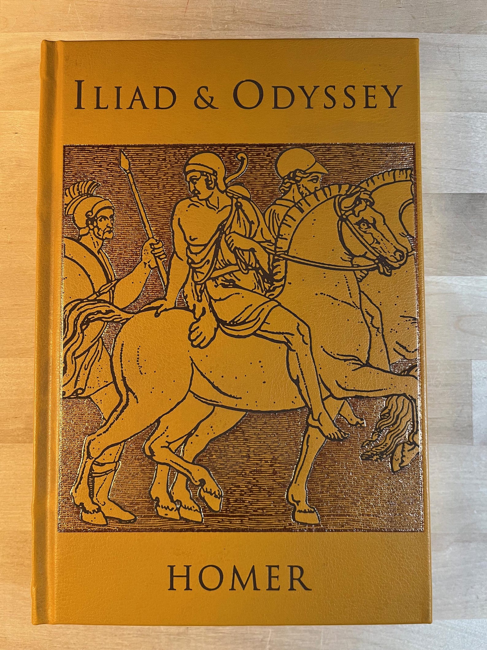 The Iliad and the Odyssey by Homer: Canterbury Classics, Bonded Leather ...
