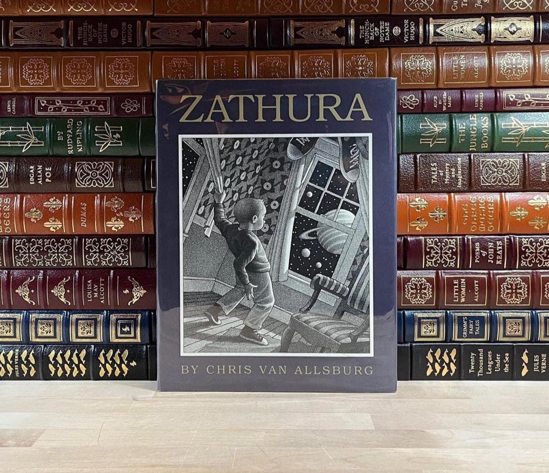 Signed, Zathura First Edition by Chris Van Allsburg: Illustrated First ...