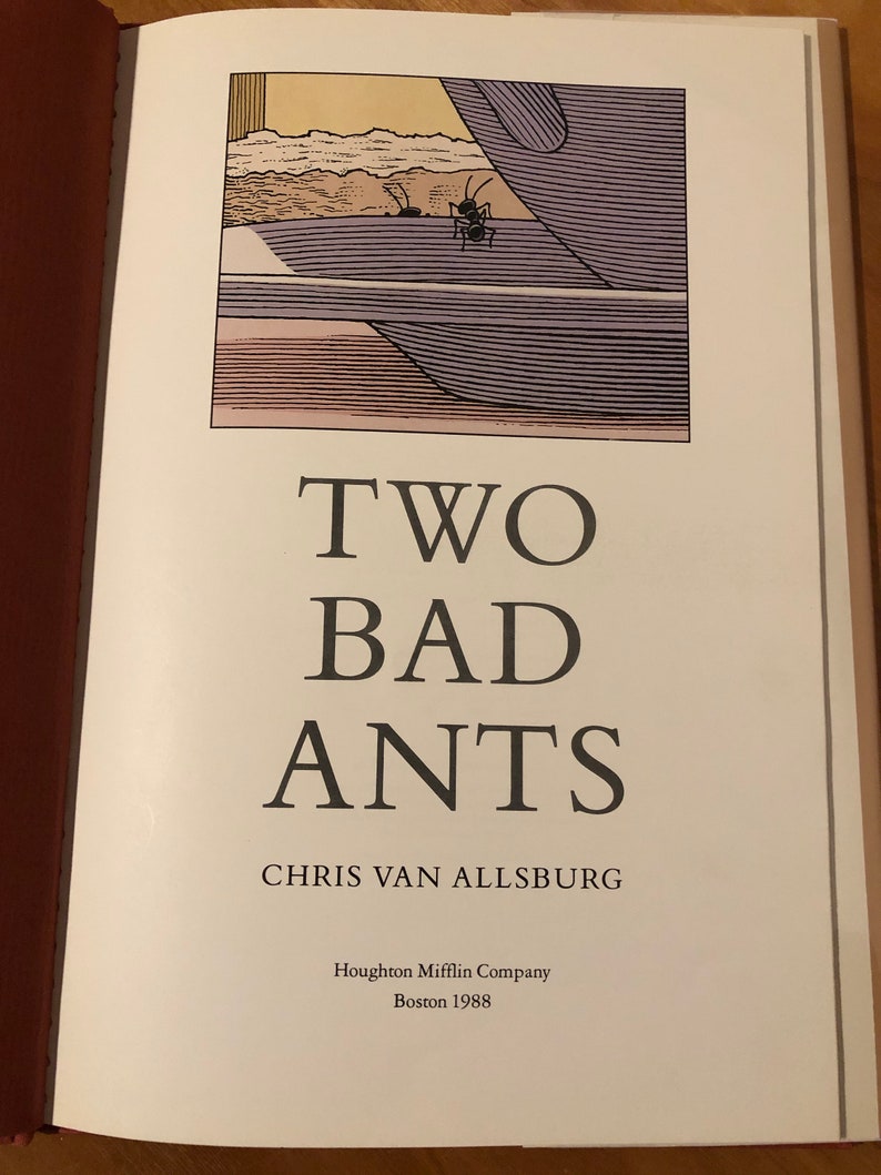Two Bad Ants Chris Van Allsburg 1st/1st - Etsy