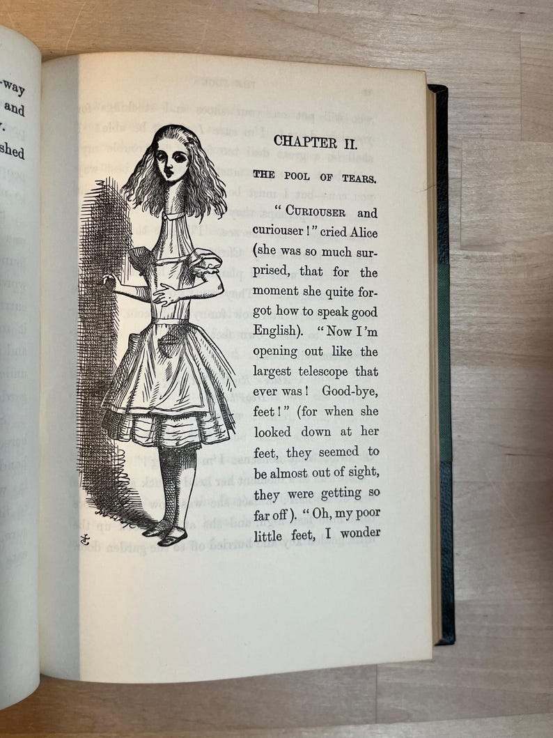 Alice in Wonderland Set: 1940 Fine Press, Tenniel Illustrations - Etsy