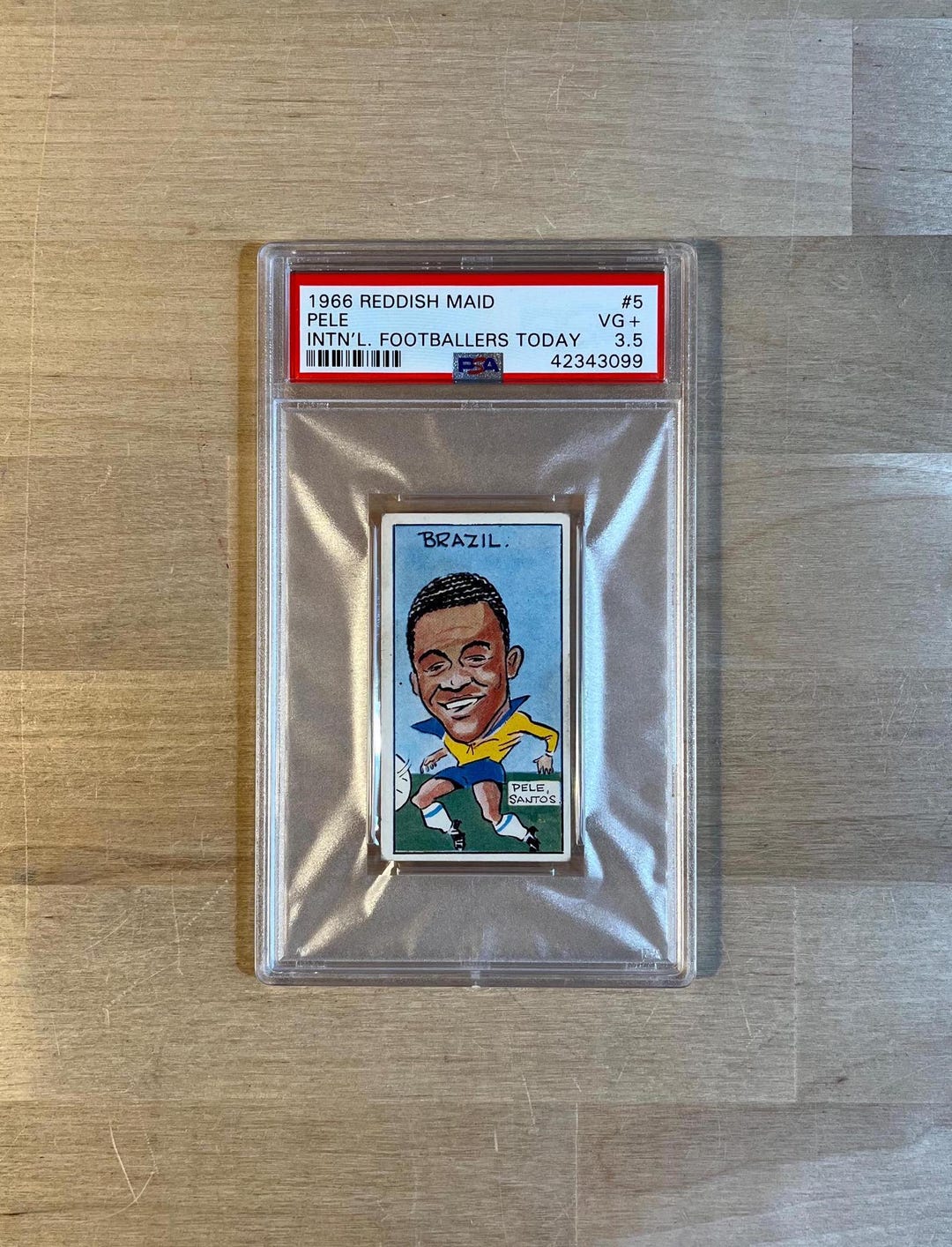 1966 Pele Trading Card, Reddish Maid International Footballers Today ...