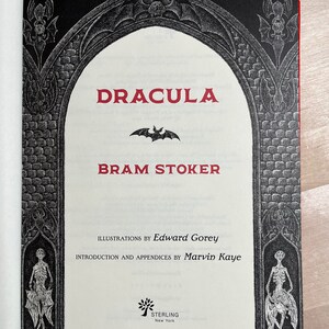 Dracula by Bram Stoker: Deluxe Edition, Illustrated by Edward Gorey ...