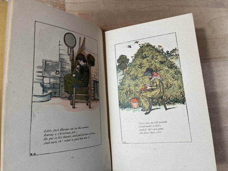 Mother Goose, Illustrated by Kate Greenaway: First Edition, Rare DJ - Etsy
