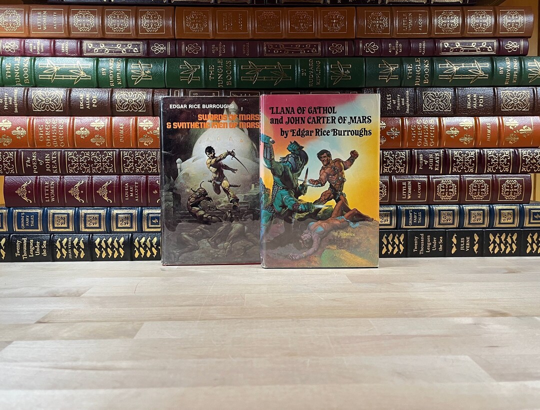 Two John Carter Books, First Book Club Editions, Llana of Gathol, John ...
