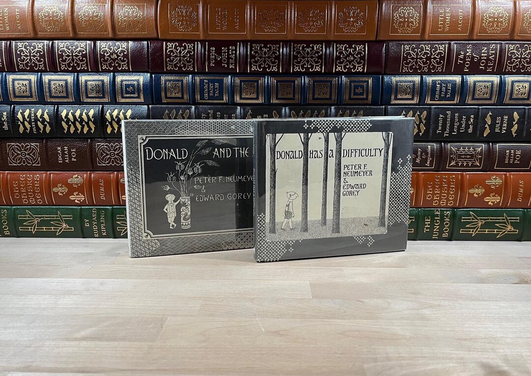 Vintage Donald Books Set: Neumeyer & Gorey Illustrations, Original Dust ...
