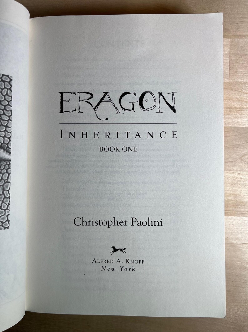 Signed, Eragon by Christopher Paolini: Rare, Advance Reading Copy ...