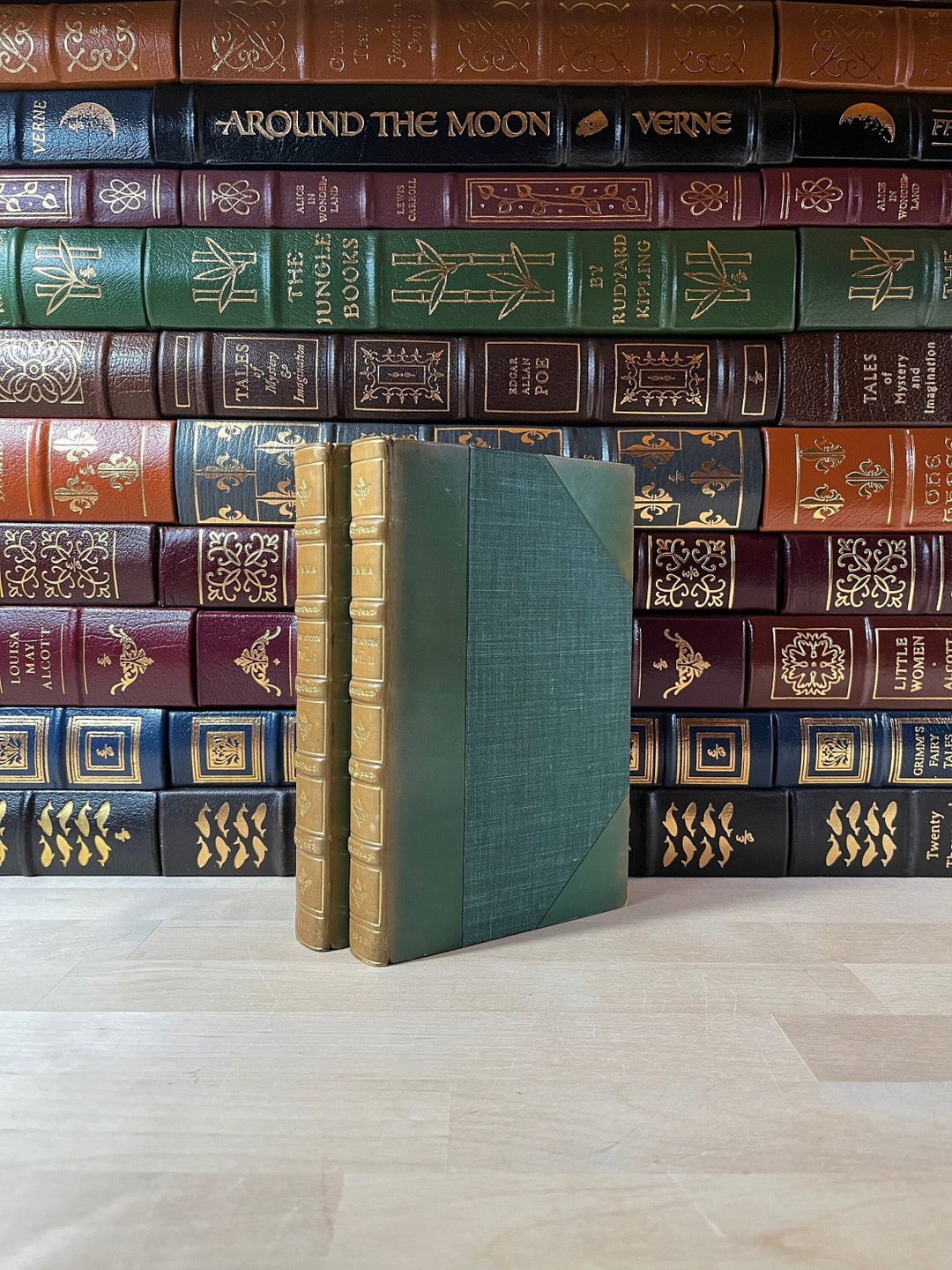 Emma by Jane Austen, Early and Rare 1898 2 Volume Edition, Leatherbound ...