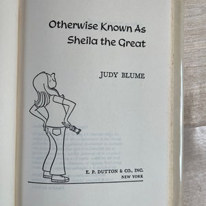 Otherwise Known as Sheila the Great by Judy Blume, First Book Club ...