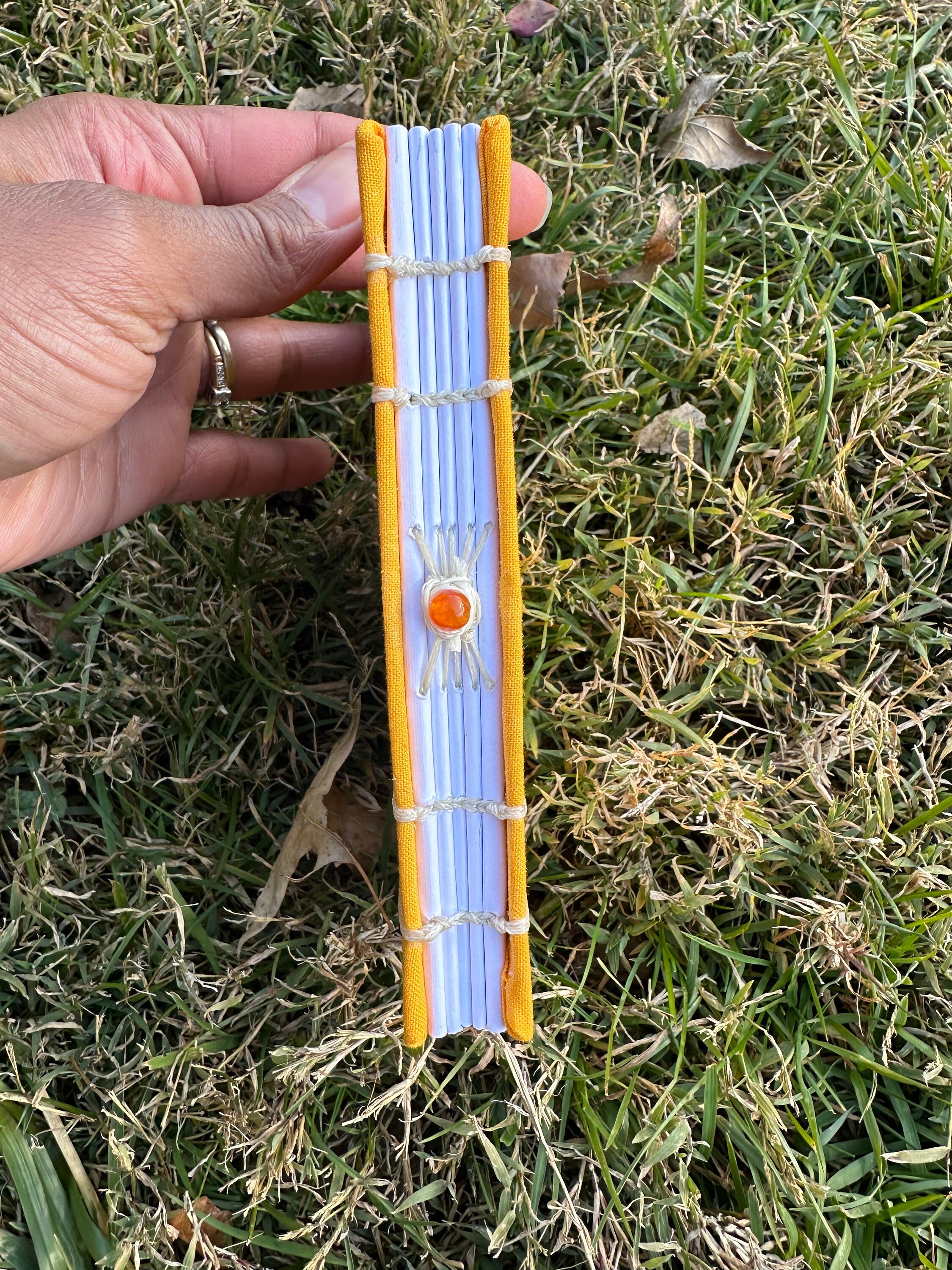 Hand-bound, Open Spine, Fabric Covered Octopus Print Notebook, With ...