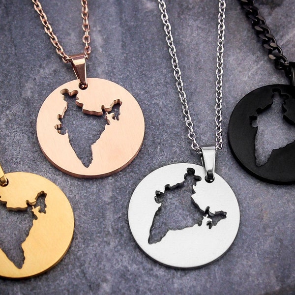 Map Necklace - Etsy