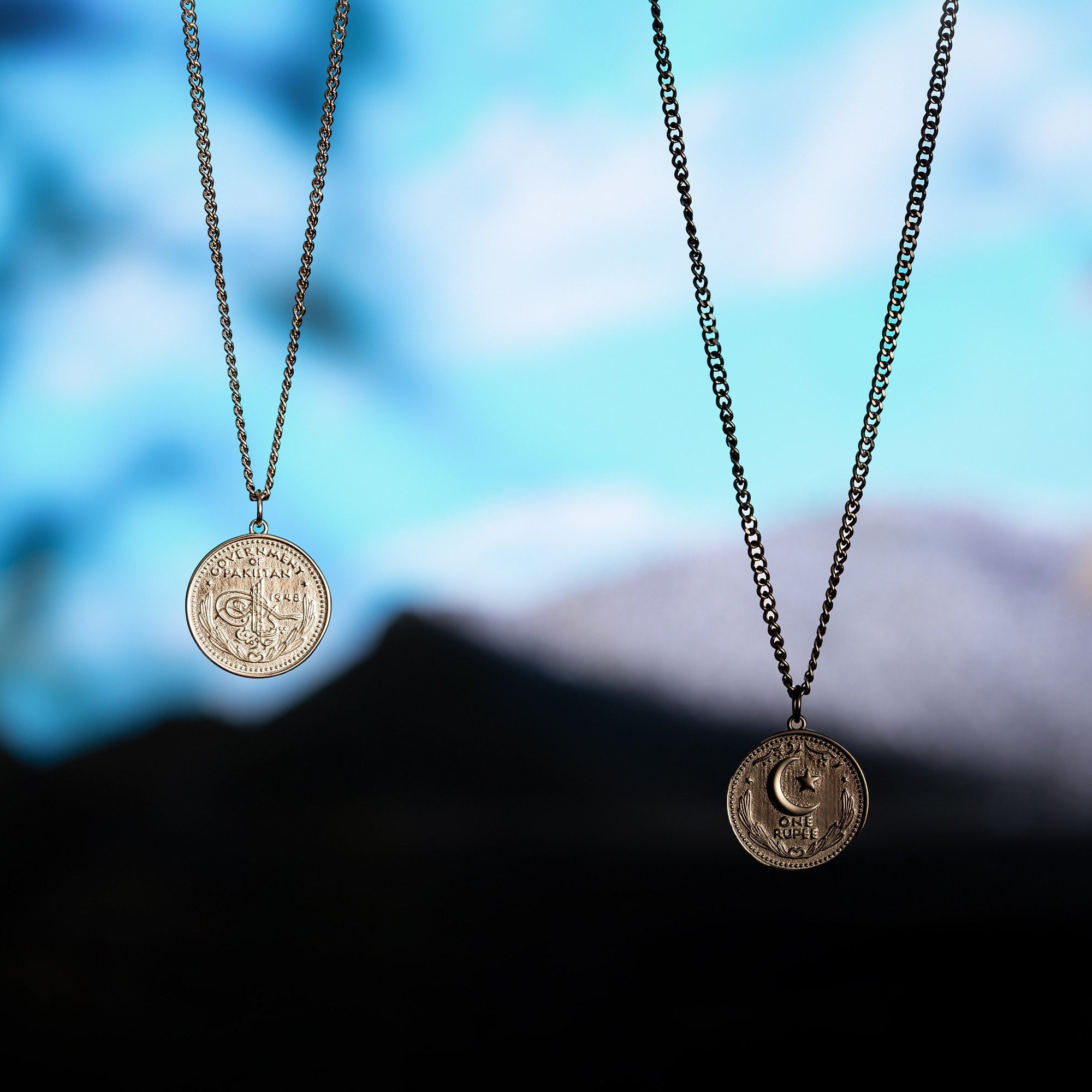 Pakistan Coin Necklace Pakistan Coin 18K gold plated | Etsy