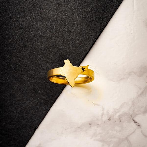 India Map Ring India Country Ring 18K Gold Plated India - Etsy