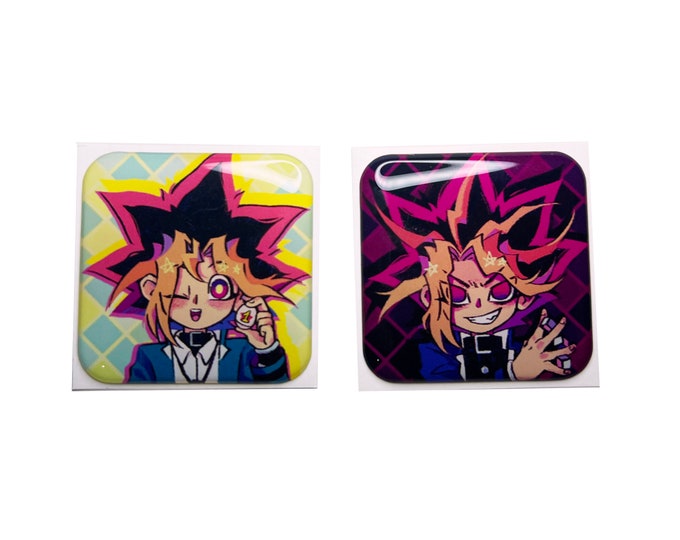 Atem & Yugi 3D Epoxy Sticker Set - Etsy
