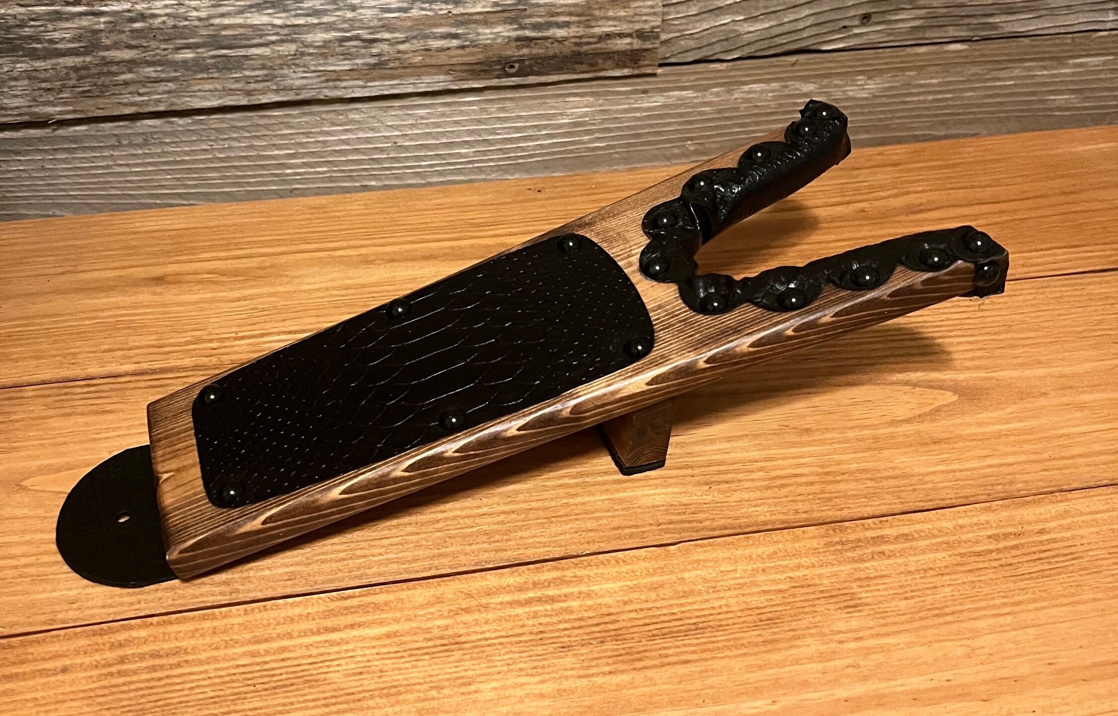 The BIG TEXAN Large, Heavy Duty Wooden Bootjack Extra Padding Black Anaconda - Etsy