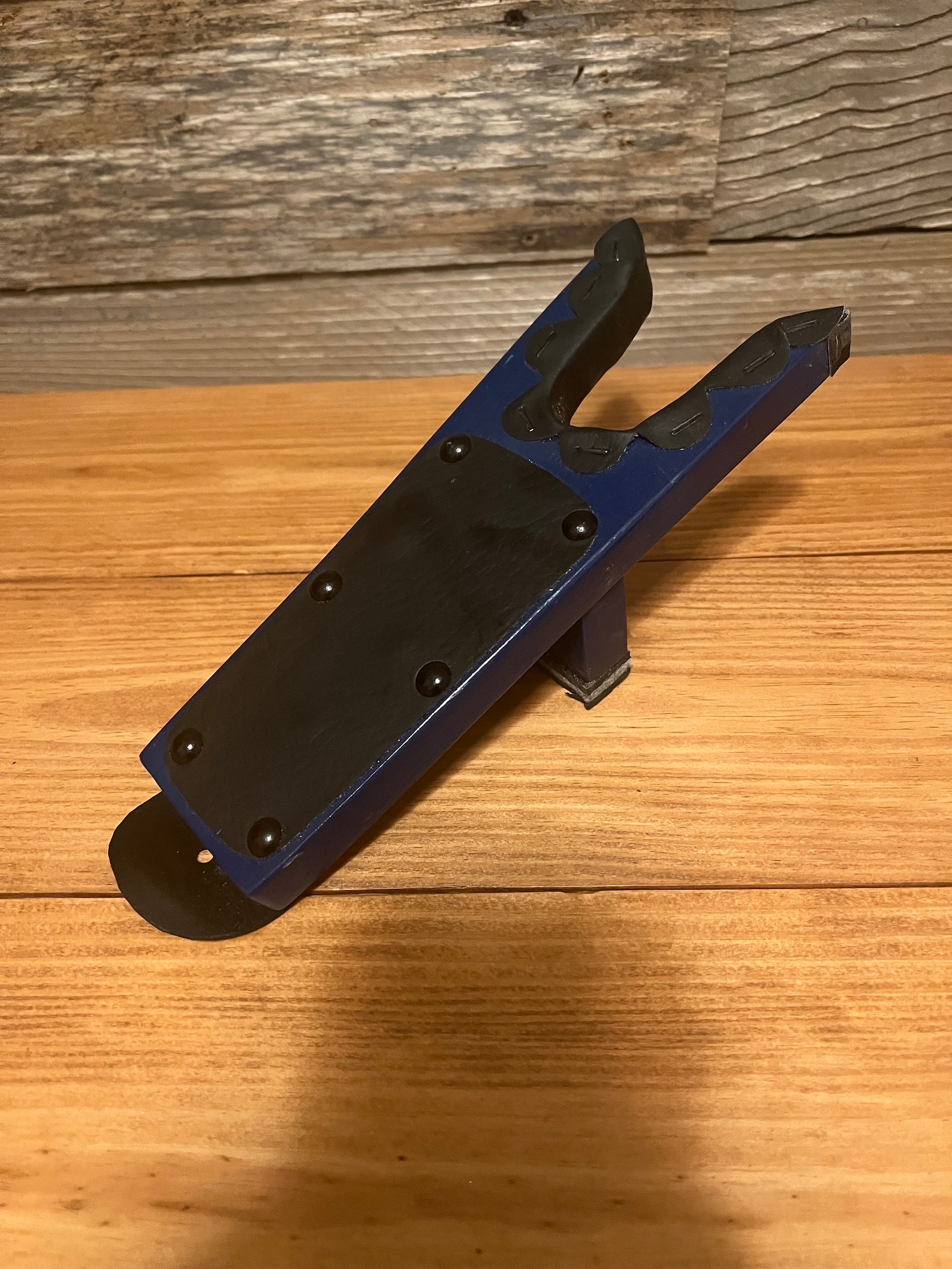 JUNIOR JACK Navy Blue Wooden Boot Jack Boot Puller Shoe Remover W/black ...