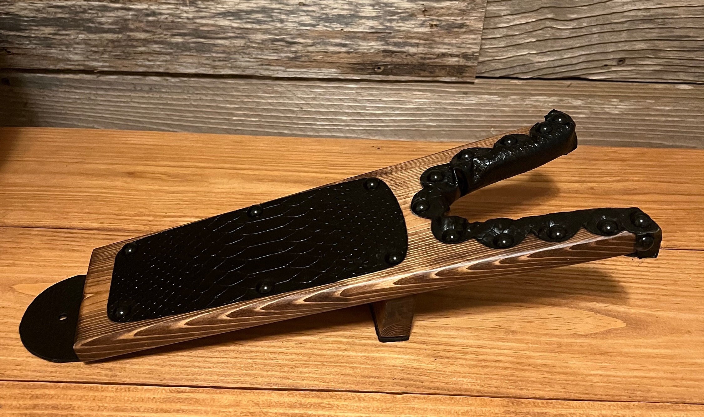 The BIG TEXAN Large, Heavy Duty Wooden Bootjack Extra Padding Black Anaconda - Etsy