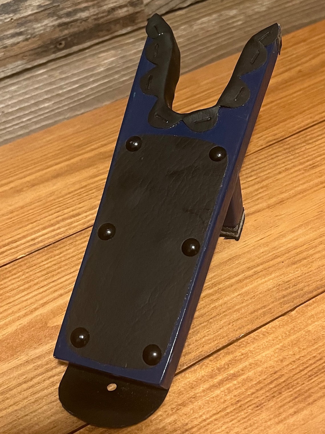 JUNIOR JACK Navy Blue Wooden Boot Jack Boot Puller Shoe Remover W/black ...