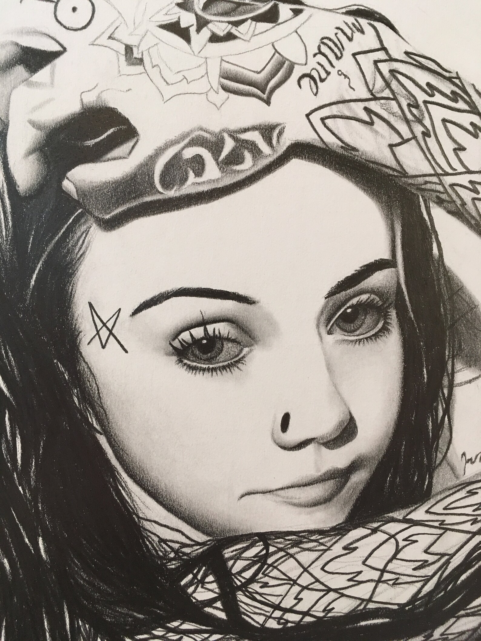 Grace Neutral Pencil Drawing - Etsy