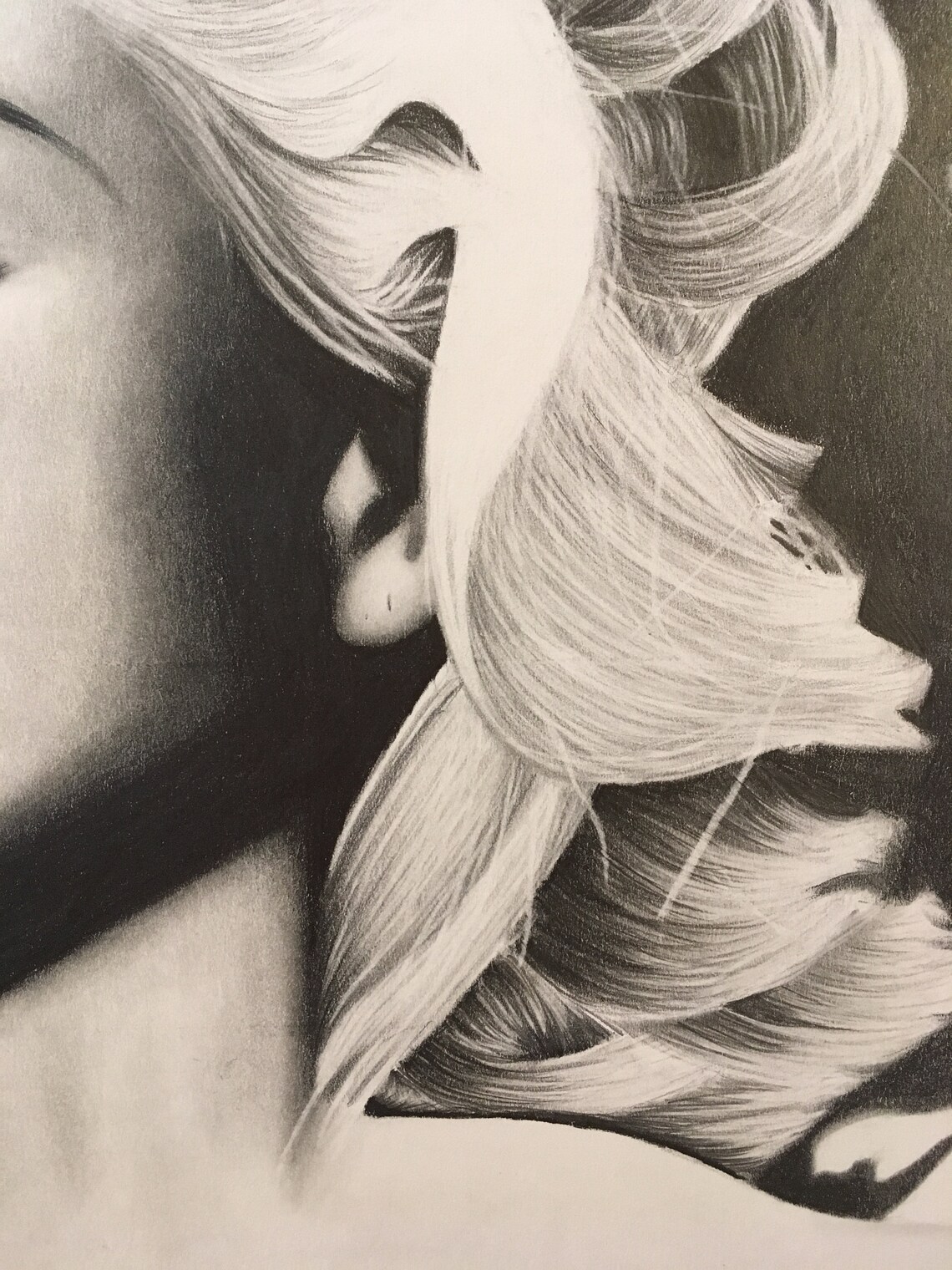 Madonna Pencil Drawing - Etsy