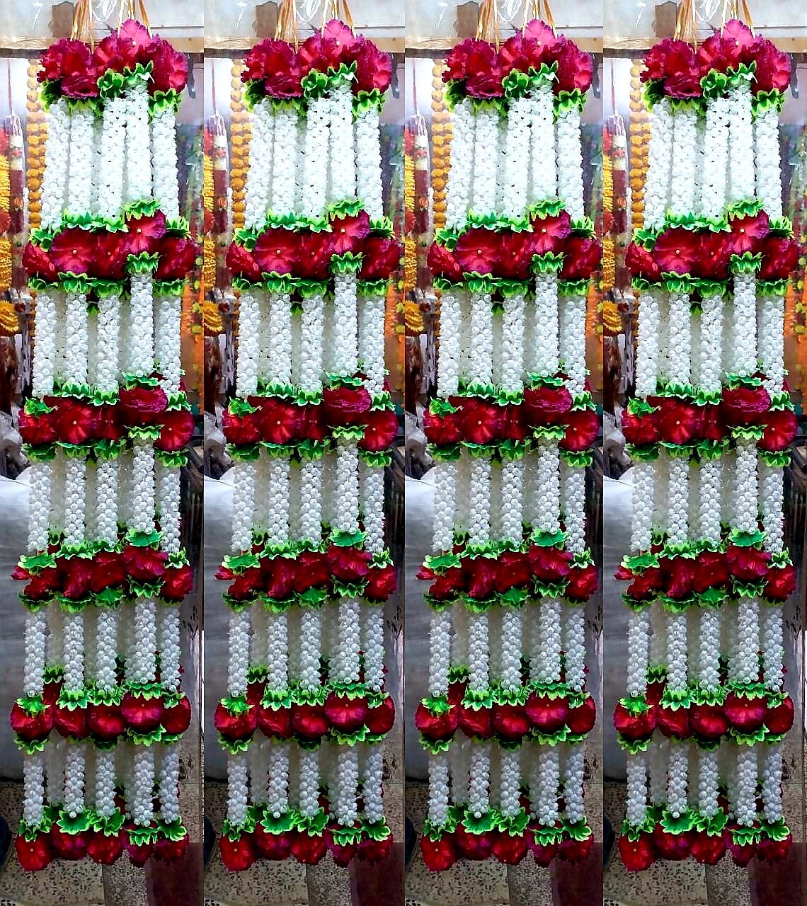 Wedding Garland Vallance Hanging Artificial Flower Pack of 3 - Etsy UK