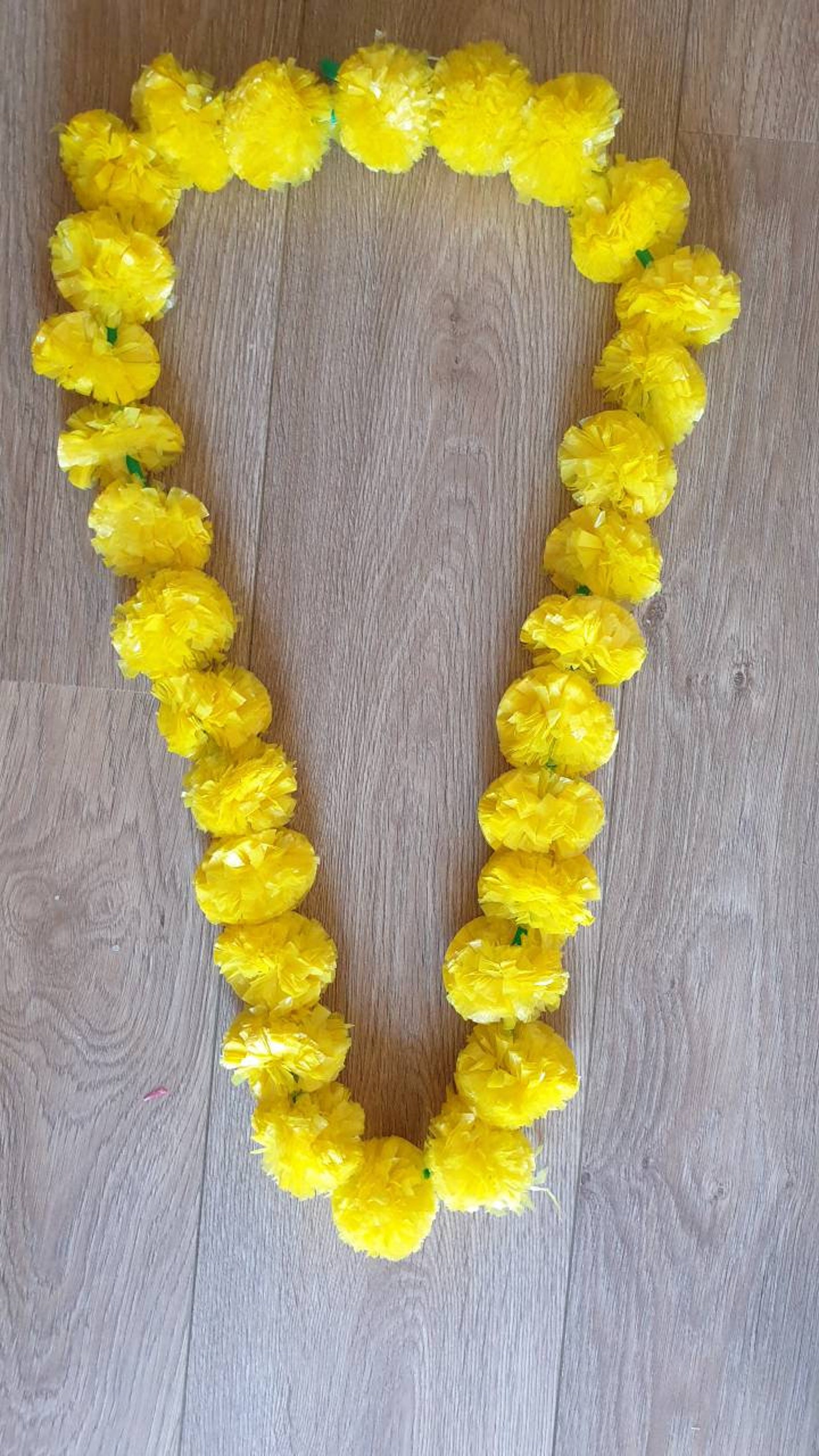 Artificial Indian Marigold Mala/garland/haar Jaimala Shaadi - Etsy UK